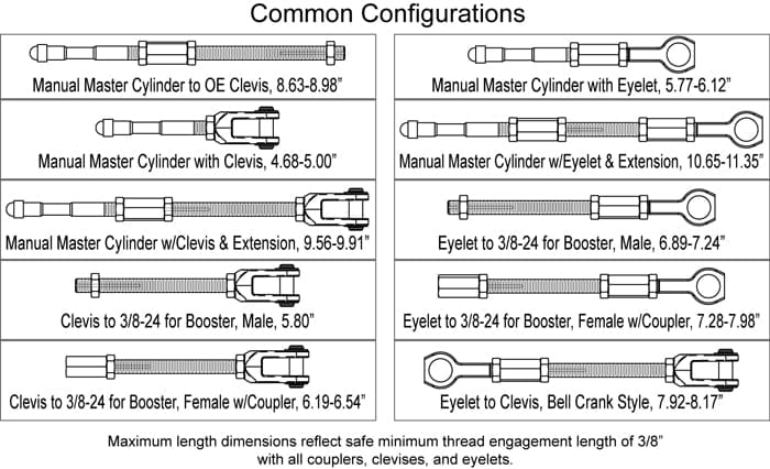 Wilwood Universal Push-Rod Kit for Wilwood Master Cylinders - Mike ...